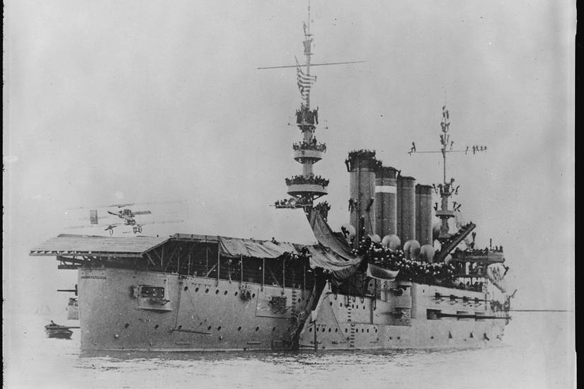 The First Time an Aircraft Took Off from a Navy Warship
