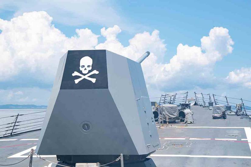 The Only Navy Warship Authorized to Fly a Pirate Flag at Sea