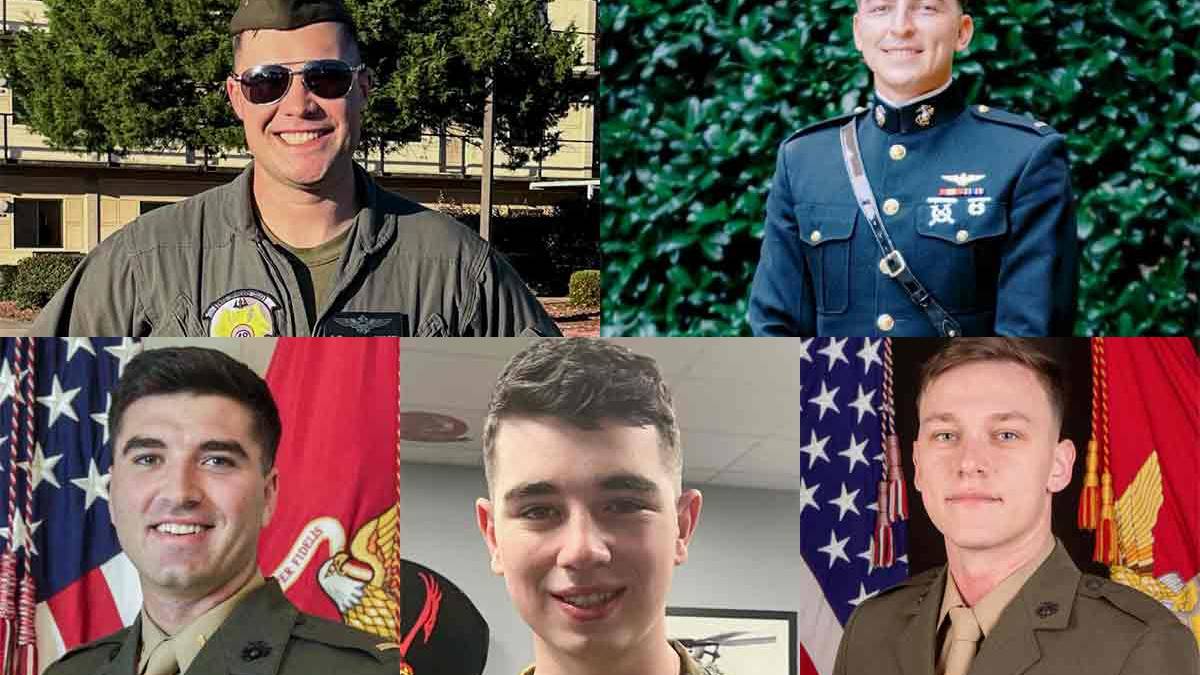 5 Marines Killed in California Helicopter Crash Identified as Families ...