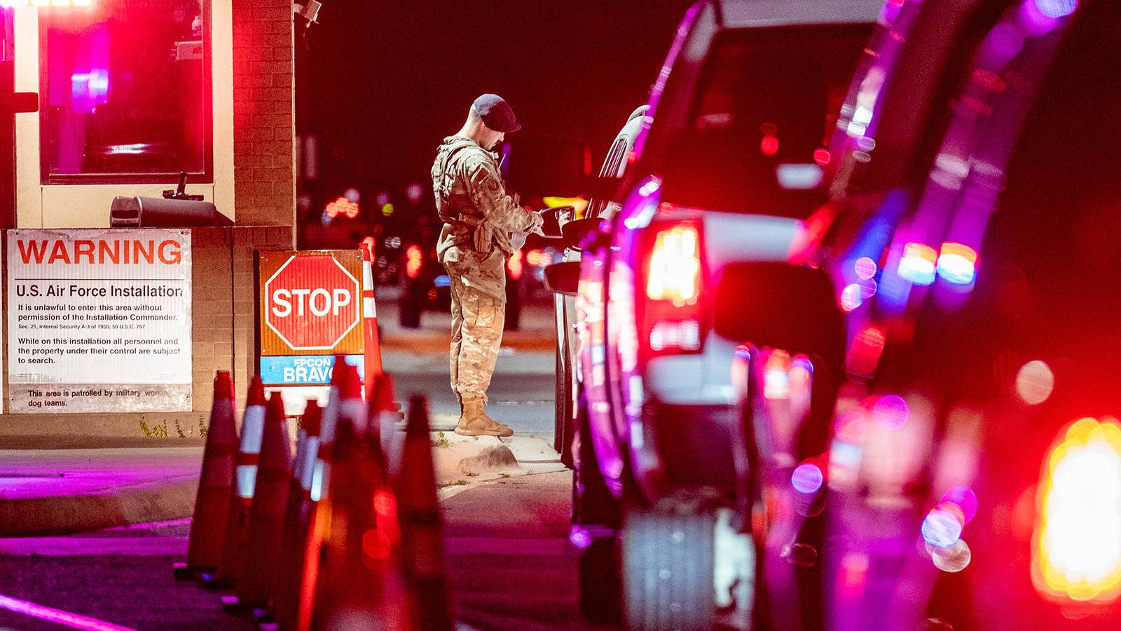 2 Men Arrested for Shooting at Air Force Security Personnel and Gate at ...