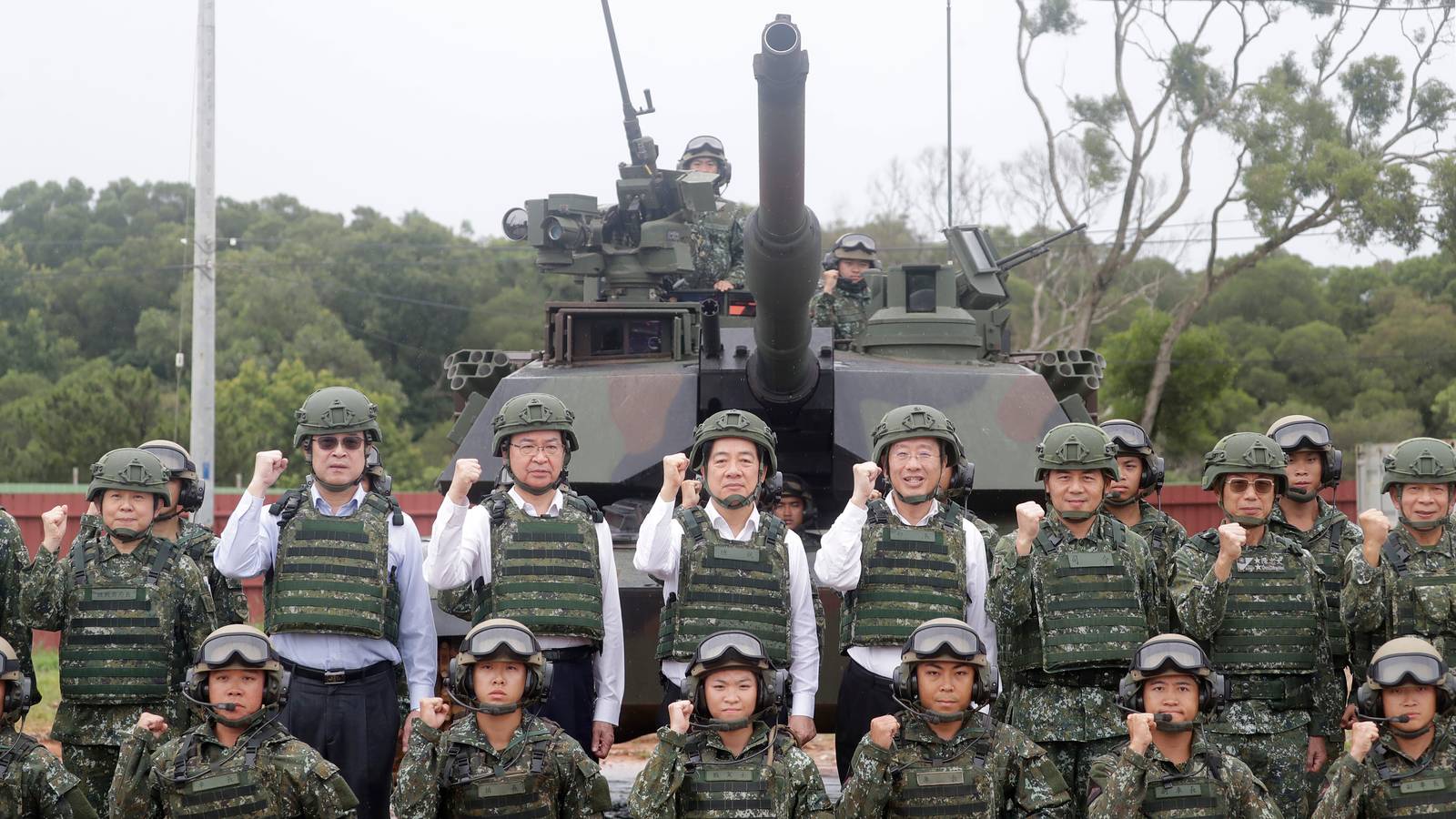 Taiwan's President Watches Live-Fire Drills with New US-Made Tanks