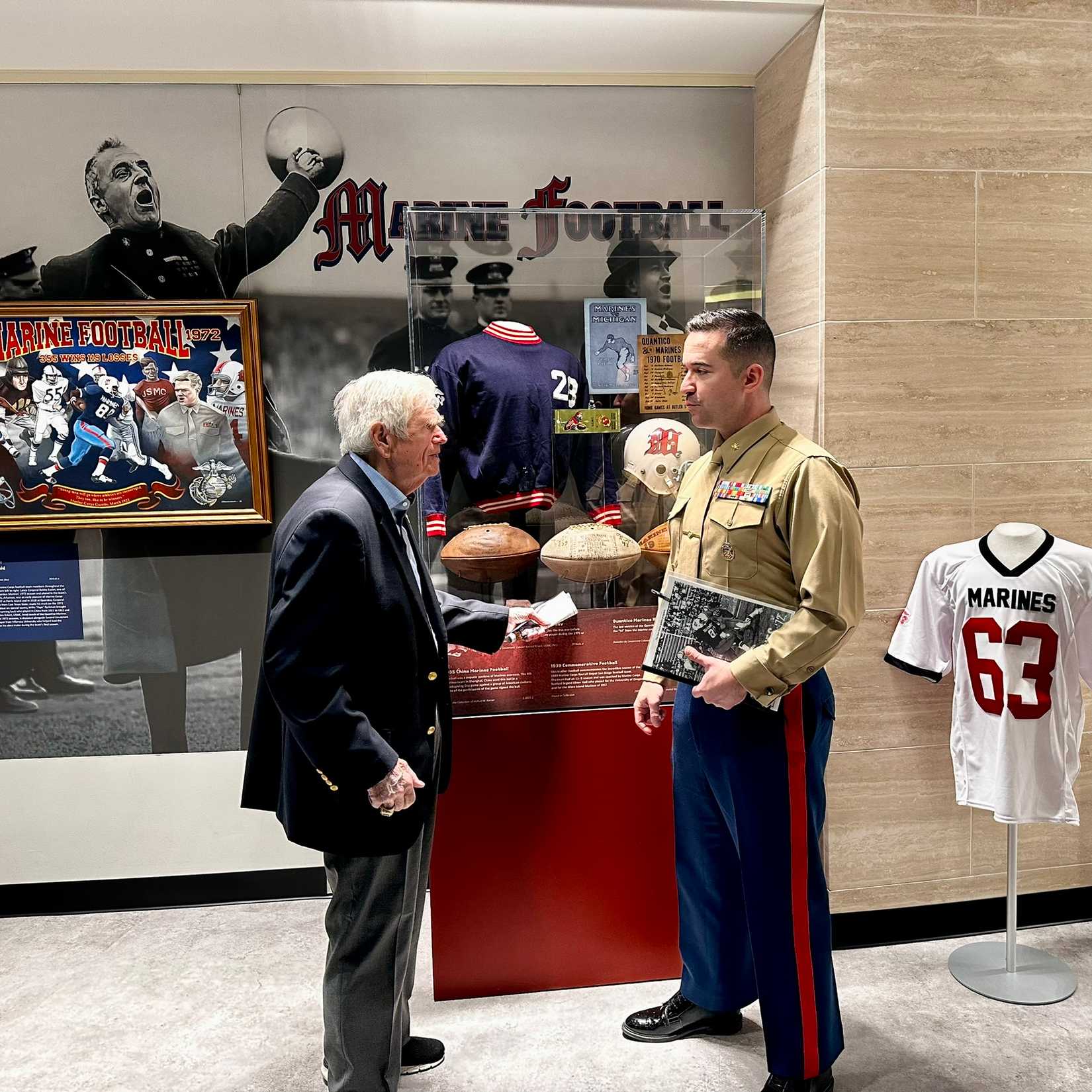 Marine Corps Museum Unveils Football Exhibit: Honoring a Winning Legacy