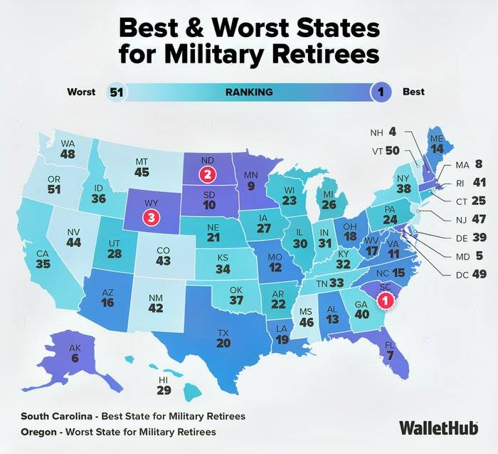 This State Ranks Highest for Military Retirees: 'Affordability, Quality ...