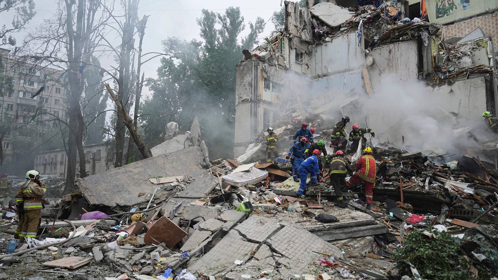 Russian Missile and Drone Attack on Kyiv Kills at Least 13 People and ...